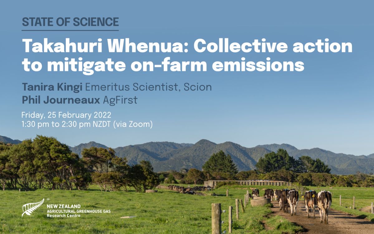 WEBINAR: Takahuri Whenua: Collective action to mitigate on-farm ...