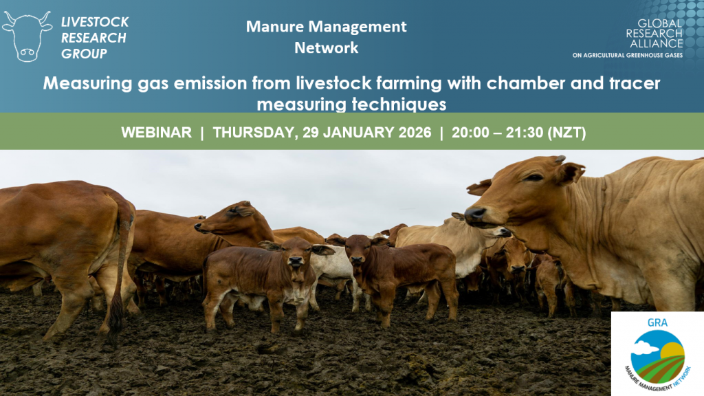 Webinar : Measuring gas emission from livestock farming with chamber ...
